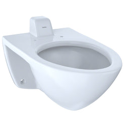 TOTO CT708EV#01 Wallmount Commercial Flushometer Toilet with Back Spud ...